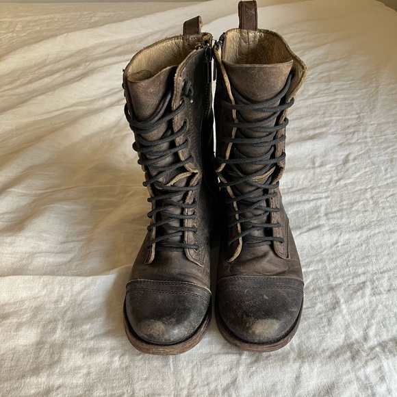 Freebird by Steven | Shoes | Freebird Chase Leather Combat Boot Euc 0 ...